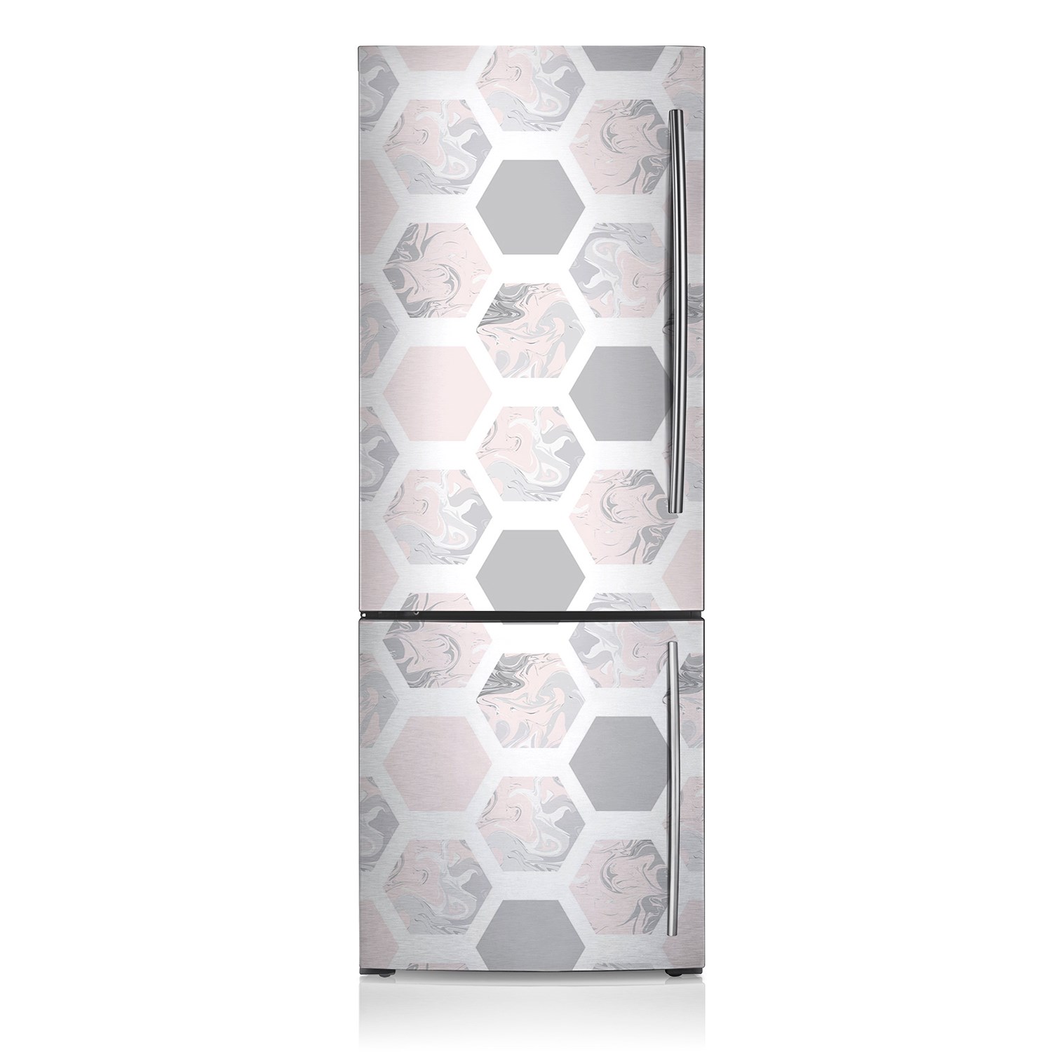 Magnet de frigider, Hexagonal, Rosu, 60 cm x 180 cm - eMAG.ro